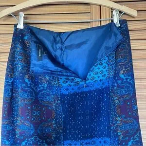 RW&CO. | Skirts | Rwco Patchwork Paisley Wrap Mini Skirt Womens Size ...